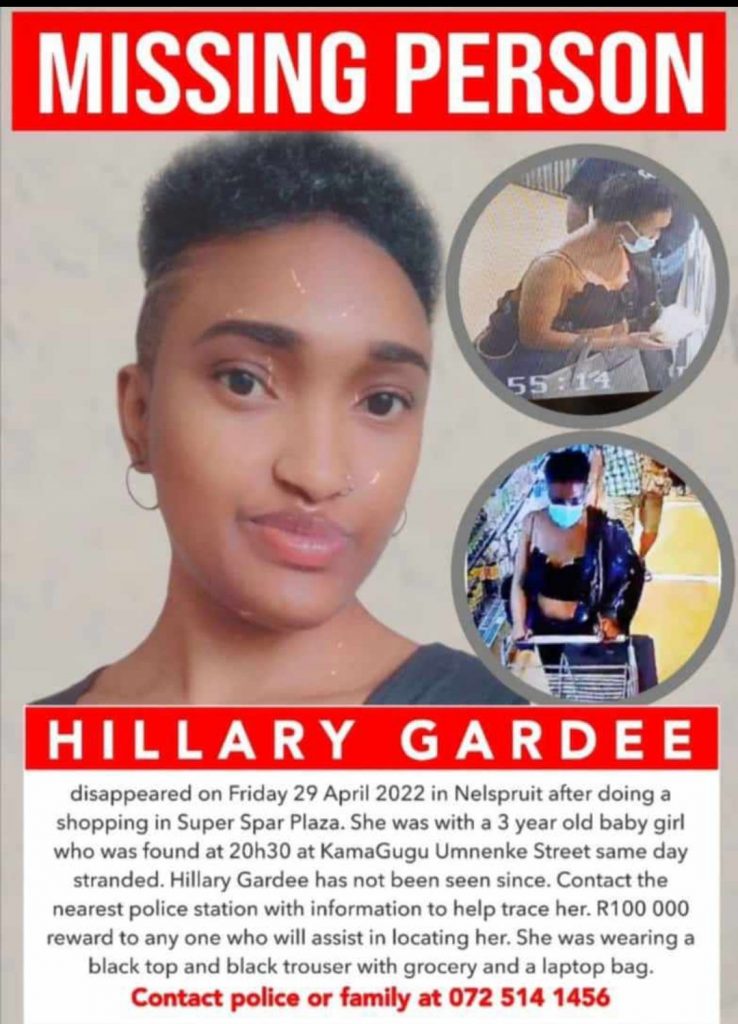 Godrich Gardee’s Daughter has gone missing. R100k Reward Offered | Central News South Africa