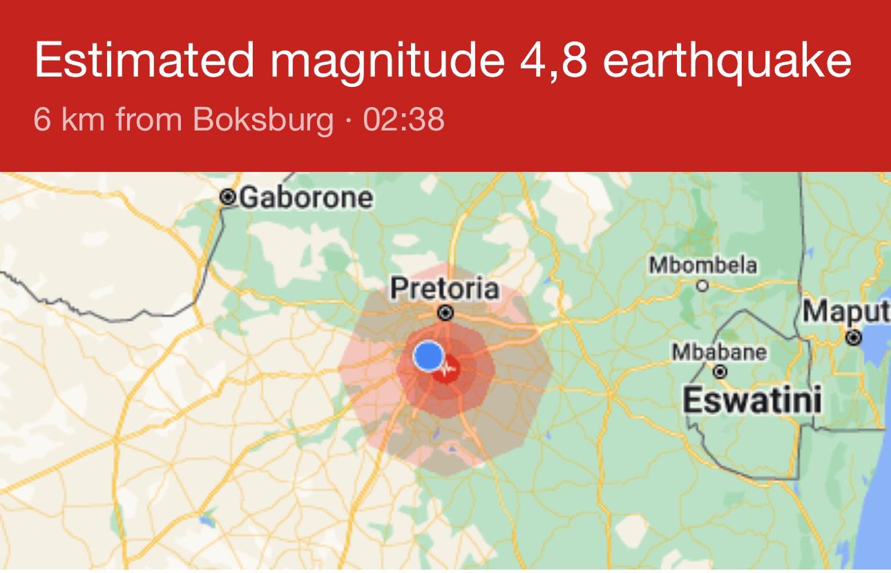 Magnitude 5.0 Quake Hits Gauteng Province | Central News South Africa