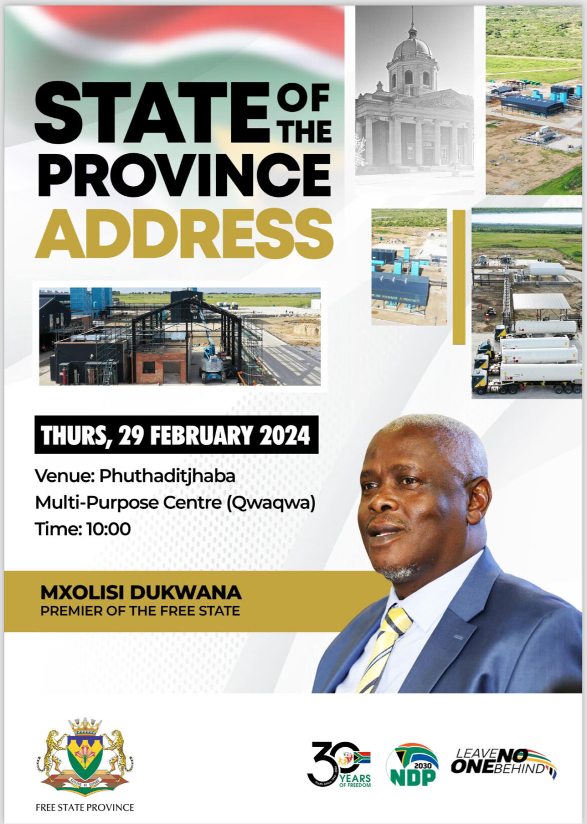 DOWNLOAD| State of the Province Address 2024 by Free State Premier ...