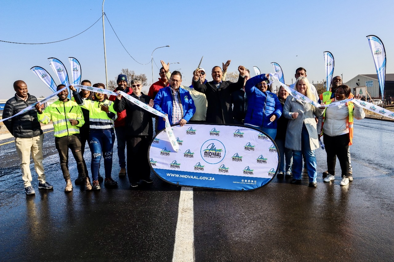 Midvaal Local Municipality Inaugurates Rehabilitated Johan Le Roux Road ...