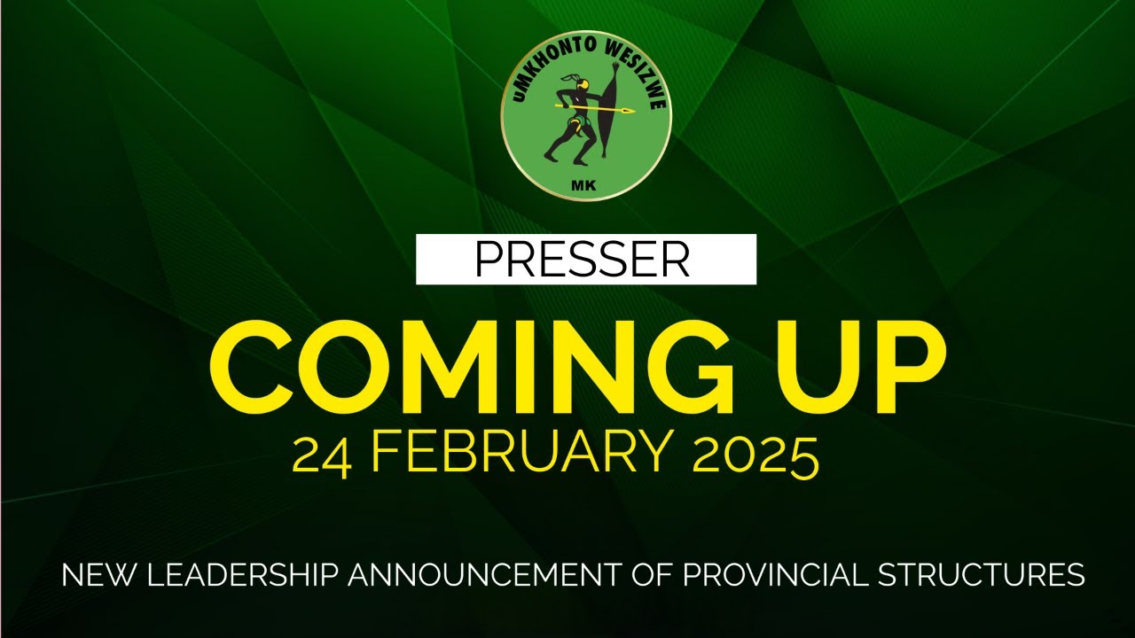 WATCH | Umkhonto Wesizwe Party Announces New Leadership of Provincial ...
