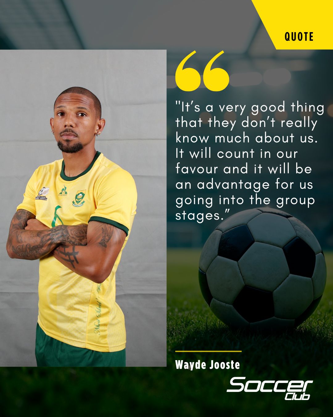 Wayde Jooste Confident in Bafana Bafana’s Unity Ahead of CHAN 2025 ...