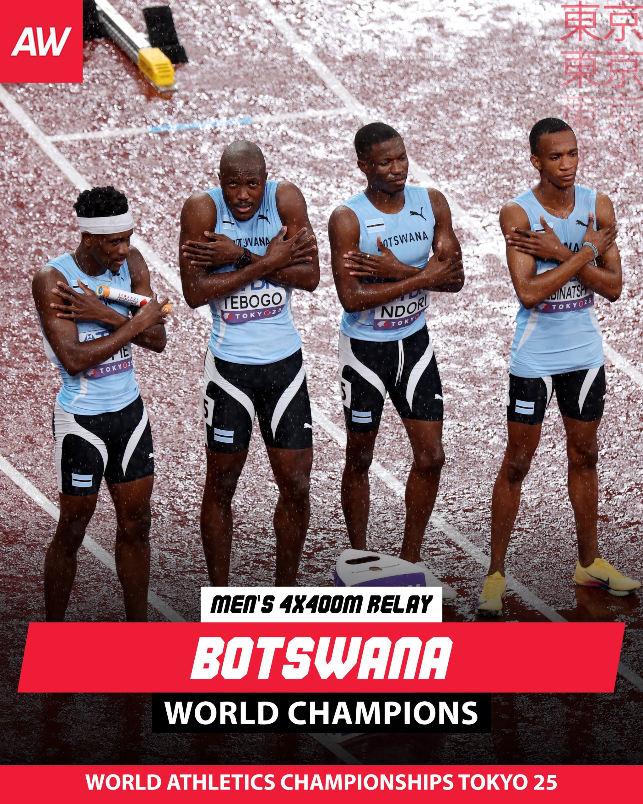 Botswana Wins Historic Gold in Men’s 4x400m Relay at World Athletics ...